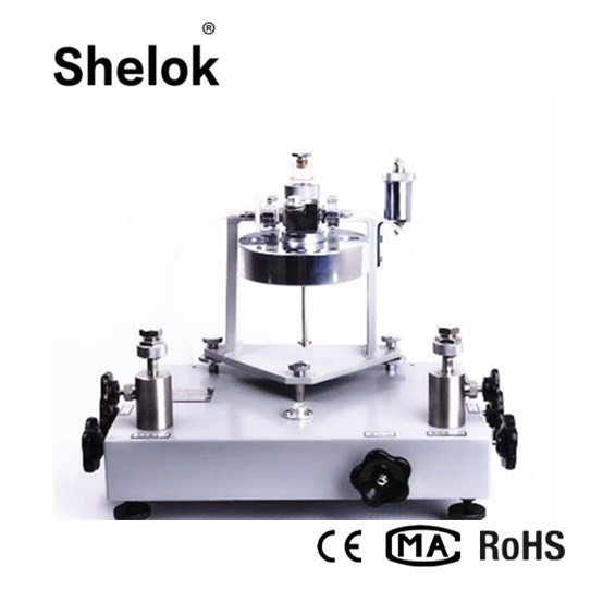 Vacuum -0.005~-0.1 MPa  oil 1/4NPT Pressure Tester dead weight tester