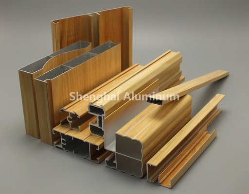 Natural Feel Wooden Grain Aluminum Profiles to Make Life Style Furniture