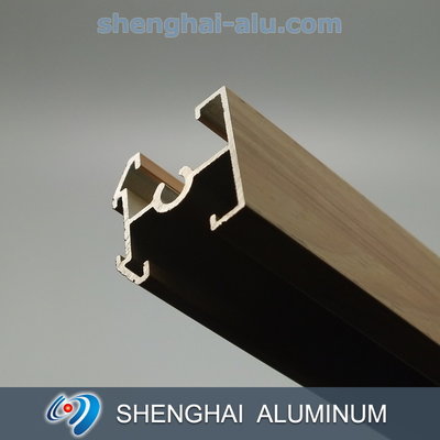 Wooden Grain Aluminum Frames to Make Kitchen Furniture, Shoes Cabinet, Wardrobe