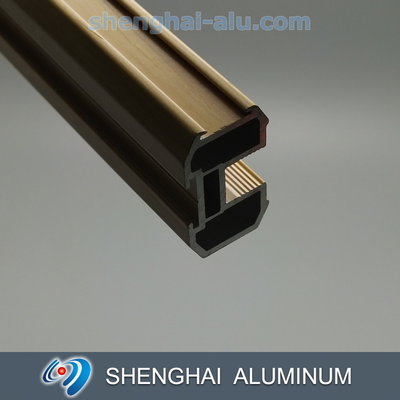 Wooden Grain Aluminum Frames to Make Kitchen Furniture, Shoes Cabinet, Wardrobe