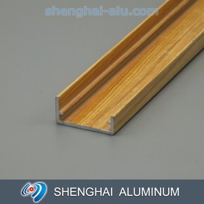 Wooden Grain Natural Feel Aluminum Profiles to Make Life Style Furniture