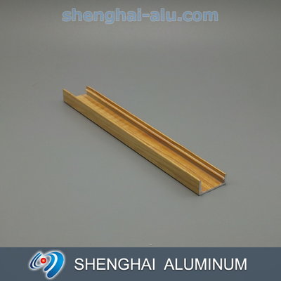 Wood Grain Aluminum Profile to Make Kitchen Furniture, Shoes Cabinet, Wardrobe