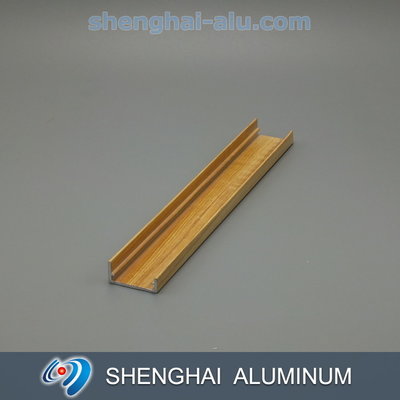 Wood Grain Aluminum Profile to Make Kitchen Furniture, Shoes Cabinet, Wardrobe