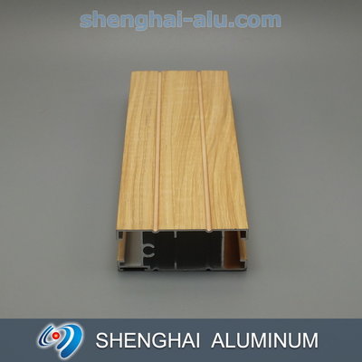 Wood Grain Aluminum Profile to Make Kitchen Furniture, Shoes Cabinet, Wardrobe