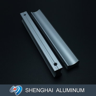 High Quality European Style Matt Anodized Silver CNC Aluminum Handles for Wardrobe and Cabinet