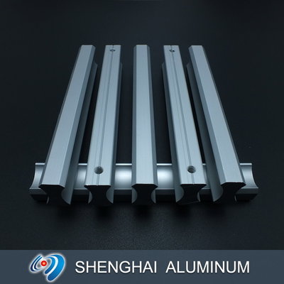 High Quality European Style Matt Anodized Silver CNC Aluminum Handles for Wardrobe and Cabinet