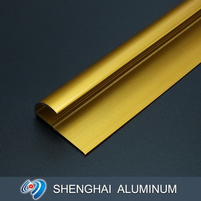 Golden Anodized Surface Treatments 1-6M Aluminum Tile Trim Floor Edge Decoration Profiles