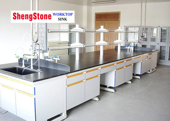 H-frame steel wood laboratory island worktop-Phenolic material worktop,good price phenolic worktops