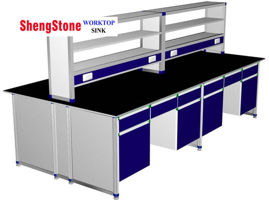 Aluminum wood test bed fram- laboratory epoxy resin island worktop-good price epoxy resin worktop,