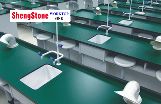 Primary and middle school laboratory green phenolic worktop,good price phenolic lab worktops