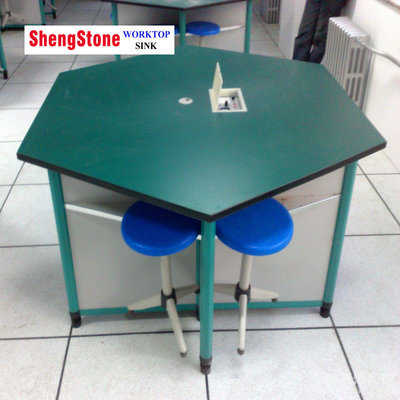 School laboratory or computer room phenolic or compact board worktops,good price worktops,Special shape of worktops
