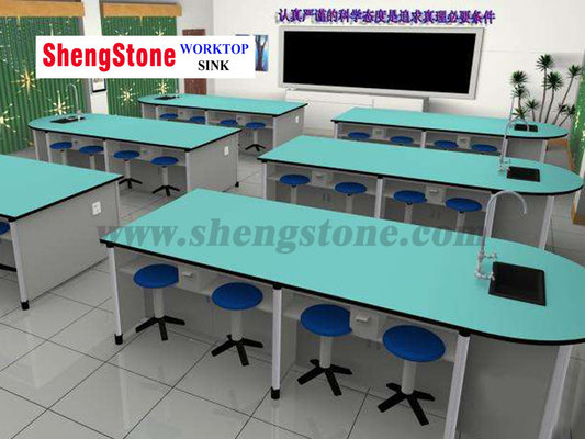 School OEM Customized Green Physiochemical Countertop