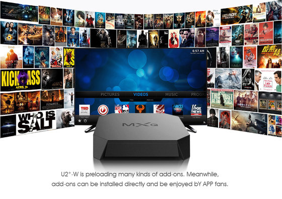 50FPS 4k Android TV Box 750Mhz 802.11b/G/N WiFi Wireless Smart TV Box