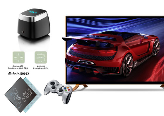 Black G11CX Amlogic S905X TV Box 96x98x85mm Lighweight Mini Android Box