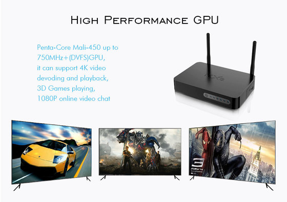 Android 7.1 Smart Multimedia Player African Market With 2 USB Port