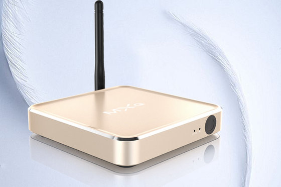 Durable Golden Shell OTT TV Box 1000m Ethernet Wireless Smart TV Box