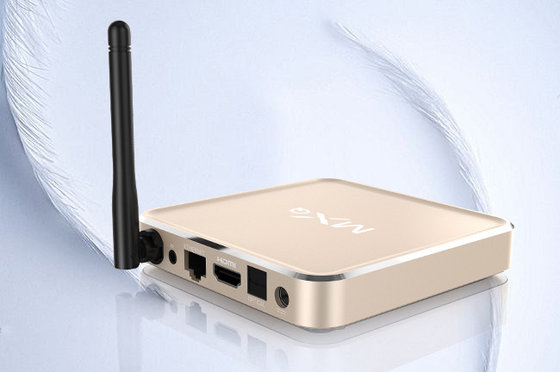 Durable Golden Shell OTT TV Box 1000m Ethernet Wireless Smart TV Box