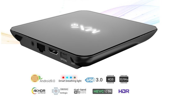 Indoor Professional Amlogic S905X2 TV Box High Resolution 4k Smart TV Box