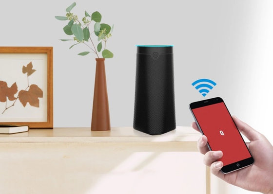 Metal Alloy Black AI Smart Speaker 20Hz-20KHz Frequency High Performance