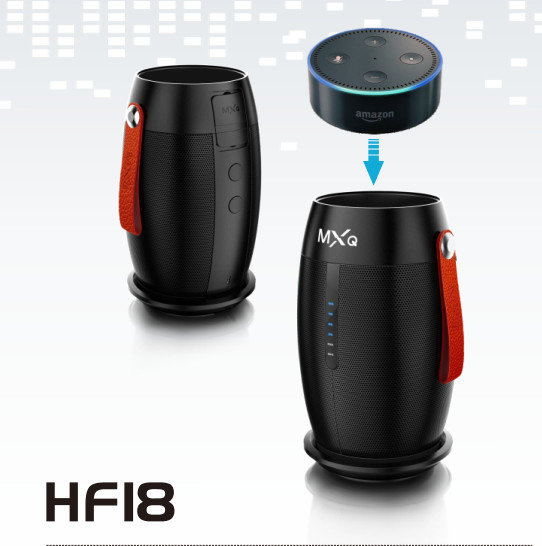 Cordless AI Smart Speaker Remote Control Intelligent Voice Control Speaker