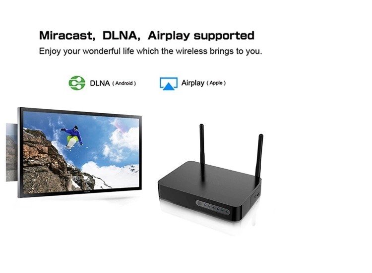 Quad Core Chip Set Hybrid Set Top Box  64 Bit Cortex A53 For USA