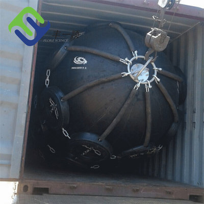 STS pneumatic rubber fender with tire net, yokohama fender, floating ship fender factory