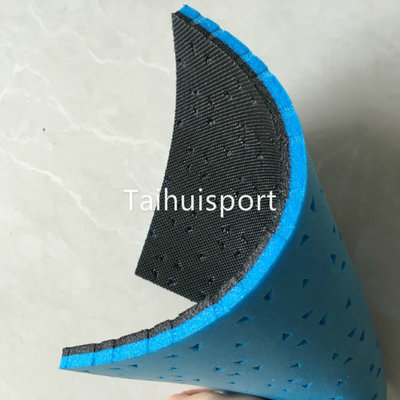 0.3 MPa Tensile Strength Turf Rubber Carpet Underlay Shock Pad With Foam Underneath Of Multiple Purpose no odor