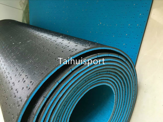 Crosslink Two Sides Slotted Environmental Protection Rubber Crumb Fake Grass Underlay Food Grade Of EU Standard 10-20 mm