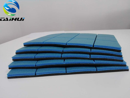 12mm Thick 3 Composite Layers Artificial Turf Shock Pad Two Sides Slotted Underlay FIFA Standard 0.3MPa Tensile Strength