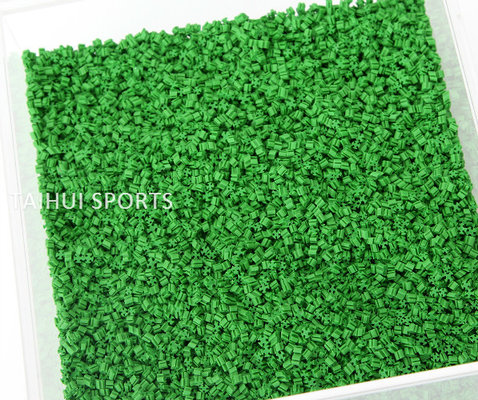 FIFA Standard SEBS Rubber Eco-Friendly Artificial Grass Infill System Four Sided Hollow Extrusion Low Bulk Density