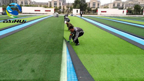 Double-Sided Grooved PE Foam Synthetic Grass Shock Pad Food-Grade Sponge Underlay Lightweight Abrasion Proof