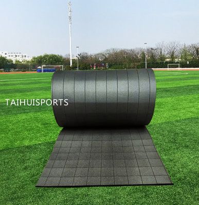 Two Sides Grooved PE Polymer Artificial Turf Shock Pad Shockproof Artificial Grass Underlay Recycled Various Thickness
