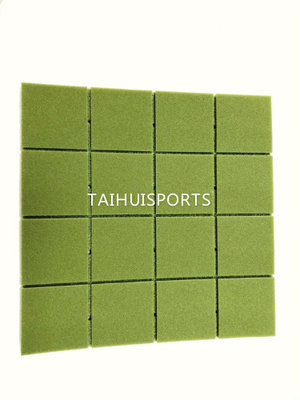 UV Proof Artificial Double-Sided Grooved Grass Shock Pad Underlay Weather Fastness 8 MM Thickness 25mm Thickness