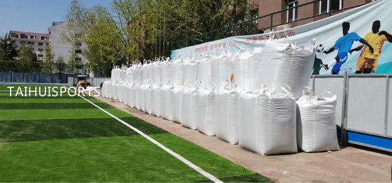 Eco Friendly Commercial Artificial Turf Infill Provide Safety UV Resistant For Sports Quality Low Bulk Density