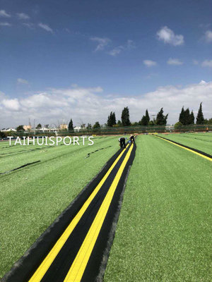 Double-Sided Grooved Outdoor High Elasticity Rubber Synthetic Artificial Grass Underlay For Football Baseball Hockey Etc