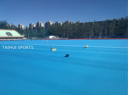 Two Sides Slotted PE Foam Shock Pad Rubber Underlay For Artificial Grass Three Layers UV And Odor Resistance