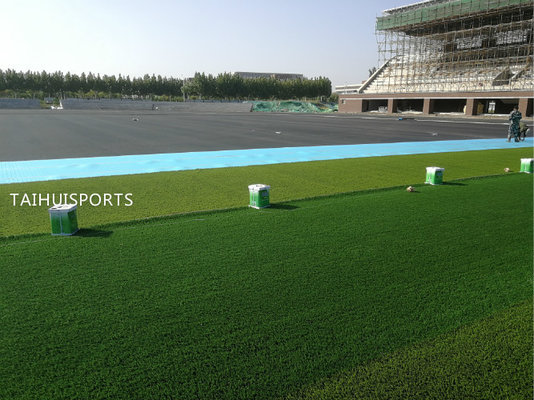 Two Sides Grooved Water Proof Stadium Sports Shock Pad Underlay Abrasion Proof Density 70 KG/M3 PE Foam