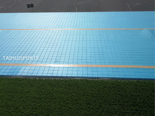 Eco Friendly Crosslinked Artificial Turf Shock Pad UV Resistant Underlay 3 Composite Layers With Good Water Permeability