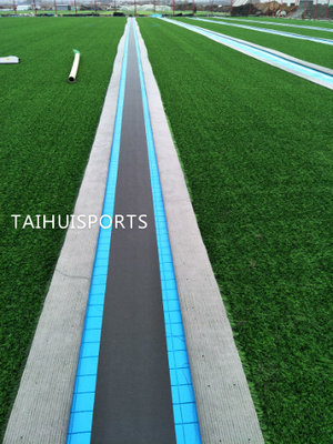 Water Proof Double-Sided Grooved Soccer Pitch Shock Pad Fake Grass Underlay Indoor Outdoor Recycled Odorless