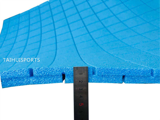 PE Foam Shock Absorption Pad Of Two Sides Synchronous Grooved Structure For Outdoor Artificial Grass Of Multiple Purpose