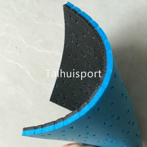 0.3 MPa Tensile Strength Turf Rubber Carpet Underlay Shock Pad With Foam Underneath Of Multiple Purpose no odor