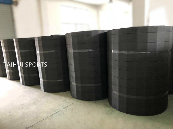 PE Foam Double-Sided Grooved Artificial Grass Shock Pad Underlay Environmental Friendly 8 Mm - 20 Mm Thickness
