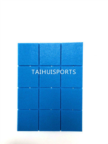 PE Rubber Two Sides Grooved Water Proof Fake Artificial Grass Underlay Customized Thickness Odorless 3-layer composite