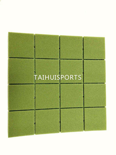 UV Proof Artificial Double-Sided Grooved Grass Shock Pad Underlay Weather Fastness 8 MM Thickness 25mm Thickness
