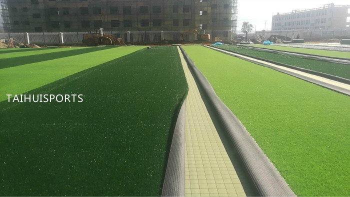Water Proof Synthetic Grass Shock Pad Double-Sided Grooved Underlay For Football Baseball  Sports Court No Odor