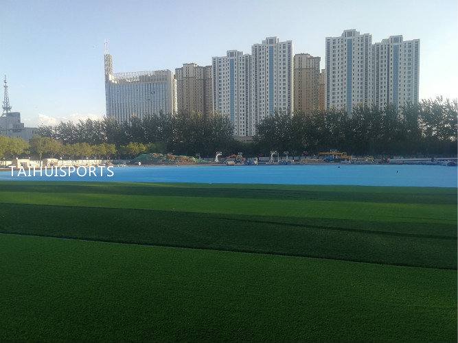 Double-Sided Grooved Customized Thickness Shock Pad Water Proof Underlay For Artificial Grass Of Multiple Purpose
