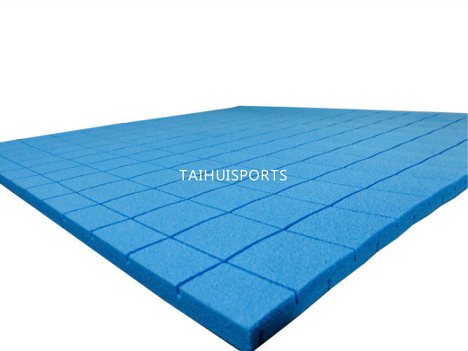Double-Sided Grooved Playground Turf Padding Artificial Turf System Underlay Safe Level Of Food With 30 Density