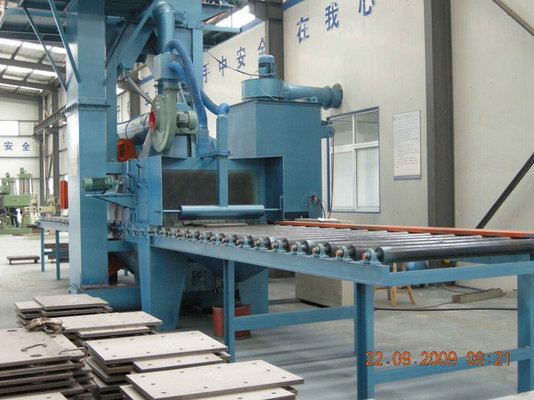 Roller Conveyor Blast Cleaning Machine , Stone Shot Blasting Machine TG1000C