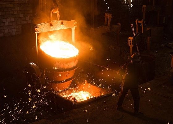 Descaling Industrial Shot Blaster Machine For Ferrous / Cast - irons Foundies