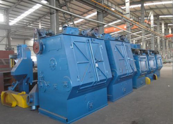 Fully Automated Crawler Belt Shot Blasting Equipment For Cleaning Parts